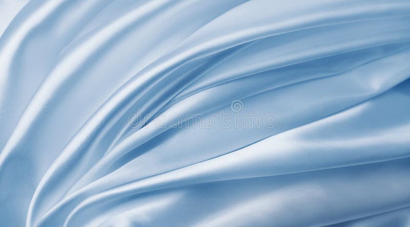 Blue silky fabric texture stock photo. Image of curve - 182875302