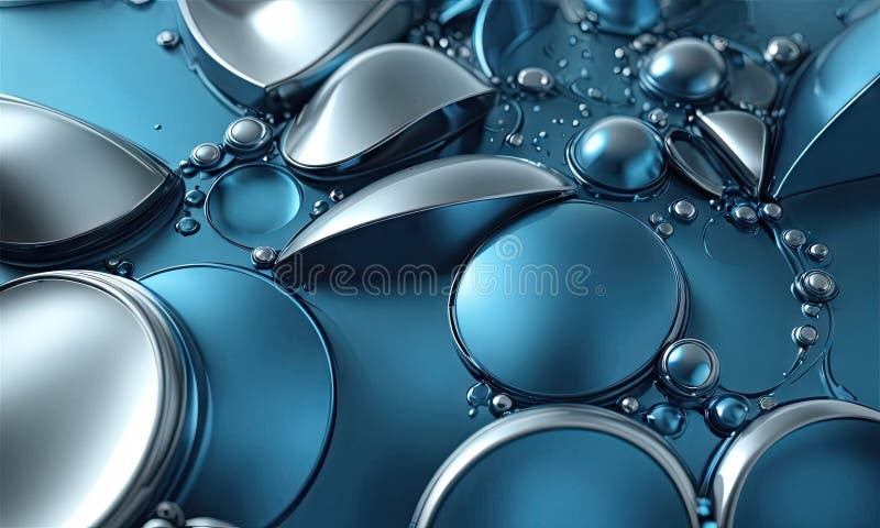 A Blue and Silver Color Scheme is Used To Create a Visually Appealing ...