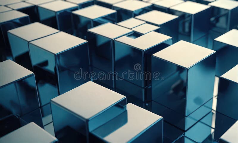 A Blue and Silver Color Scheme is Used To Create a Visually Appealing ...