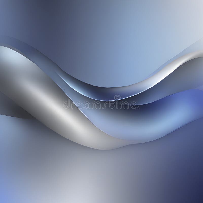 Blue and Silver Gradient with Smooth Color Transitions. AI-Generated ...