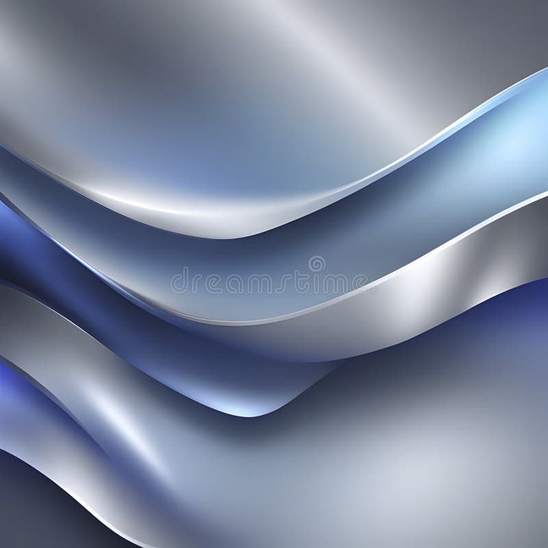 Blue and Silver Gradient with Smooth Color Transitions. AI-Generated ...