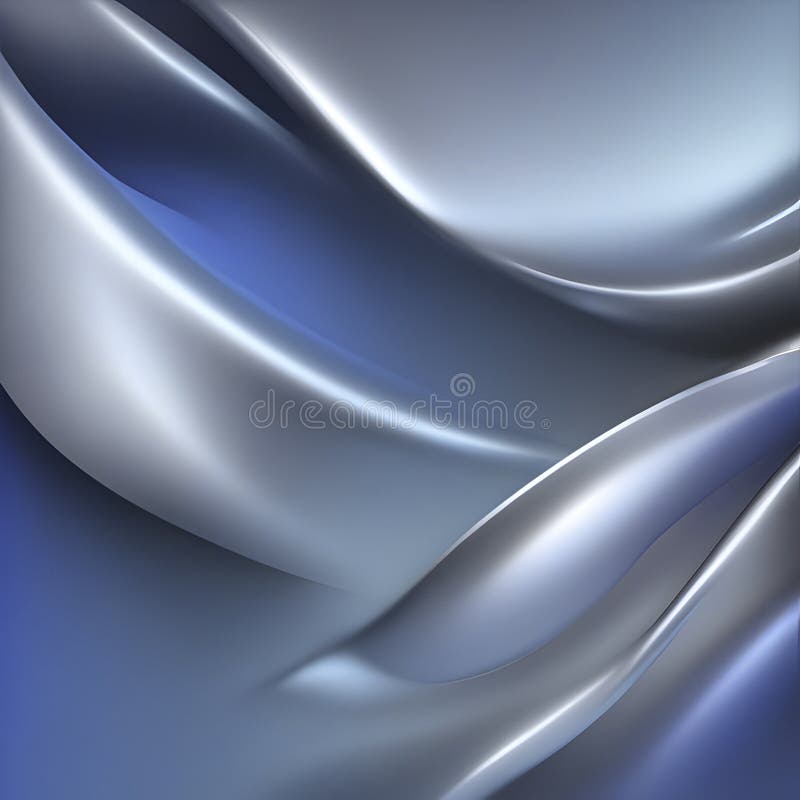 Blue and Silver Gradient with Smooth Color Transitions. AI-Generated ...