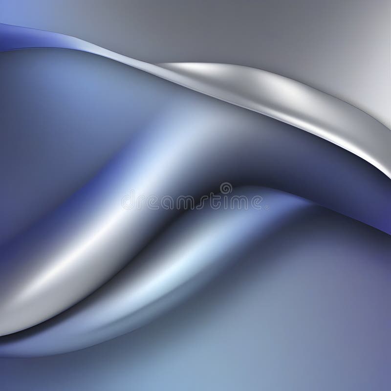 Blue and Silver Gradient with Smooth Color Transitions. AI-Generated ...