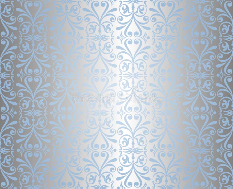 Light Blue And Silver Background