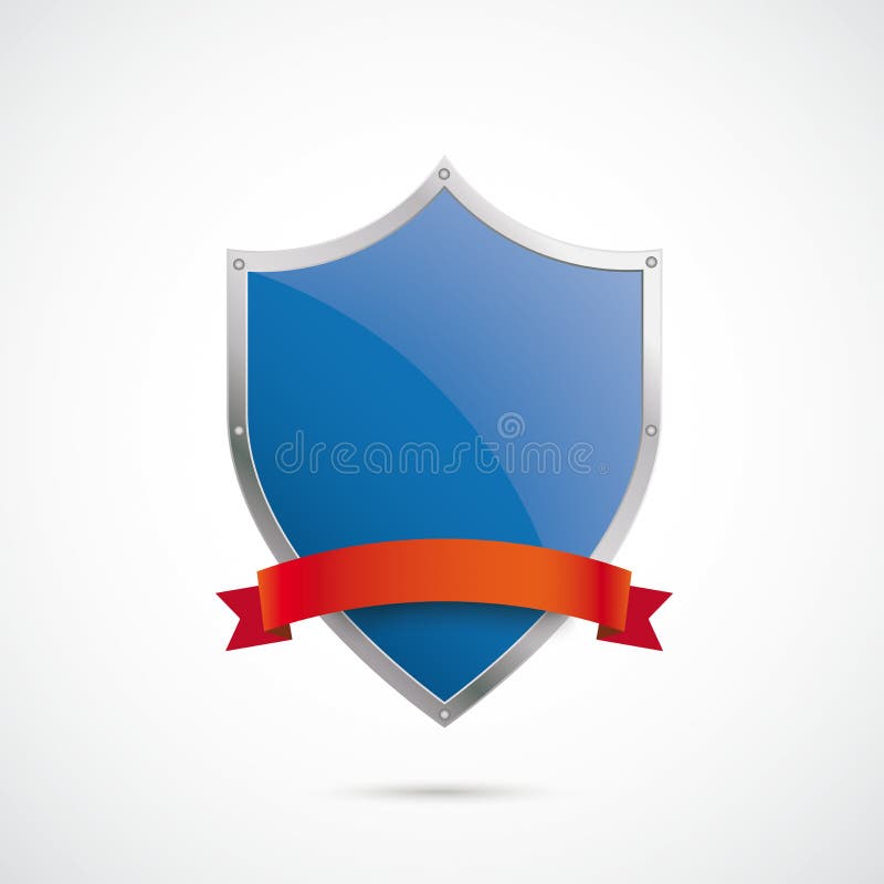 Silver Shield White Background Stock Illustrations – 4,367 Silver ...