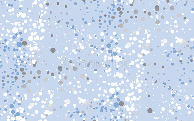 Blue and Silver Snow Dots Seamless Pattern Stock Vector - Illustration ...
