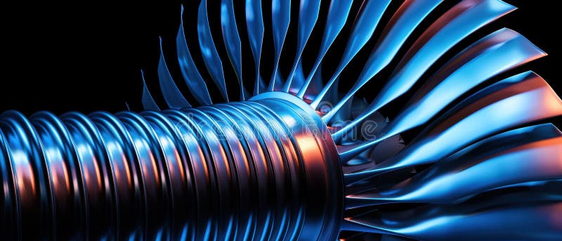 A Blue and Silver Spiral with a Metallic Look Stock Illustration ...