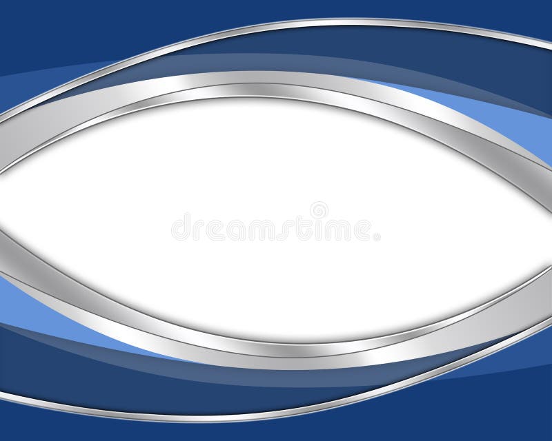 Blue and Silver Waves on a White Background. Stock Illustration ...
