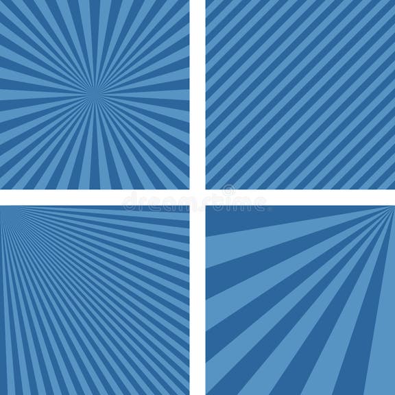 Blue Simple Striped Pattern Wallpaper Set Stock Vector - Illustration ...