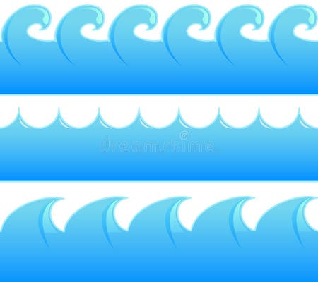 Blue simple waves stock vector. Illustration of waves - 16215032