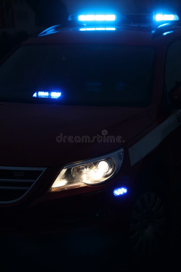 Blue sirens. Police car stock photo. Image of rescue - 36643780