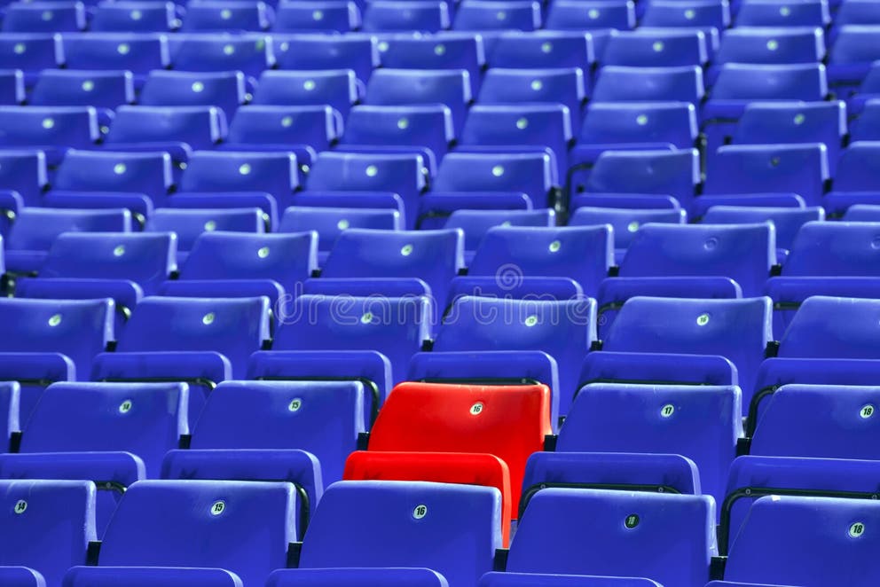 Blue sit rows stock image. Image of spectators, modern - 6251673