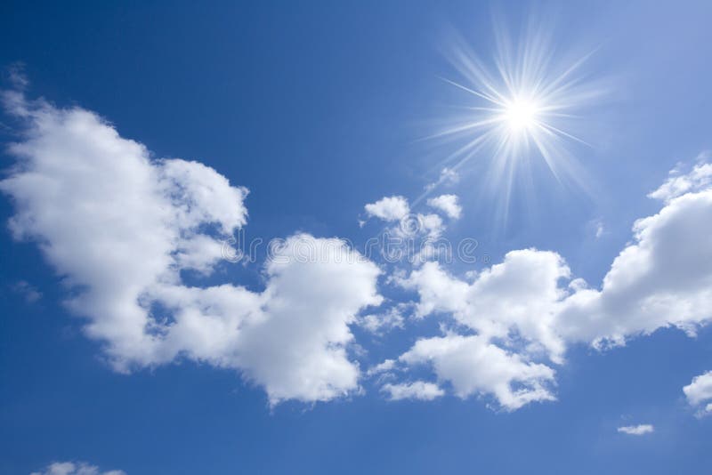 Blue sky stock photo. Image of flare, heaven, seasonal - 4986066