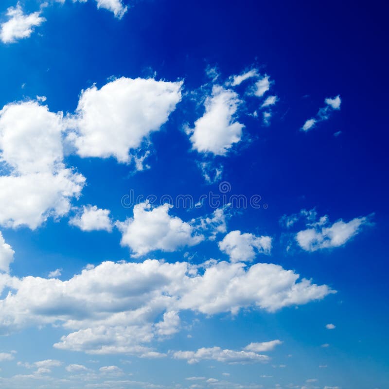 Vintage, Retro Image of Sunny Blue Sky. Stock Image - Image of nostalgy ...