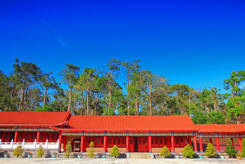 Blue Sky Above the Temple in Taiwan Stock Photo - Image of nature ...