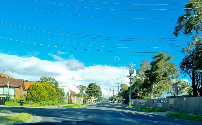 Blue Sky in Australia Springvale Stock Image - Image of blue, people ...