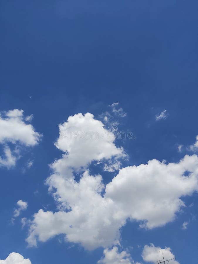 Blue Sky Background Clear Bright Day Stock Image - Image of clear ...