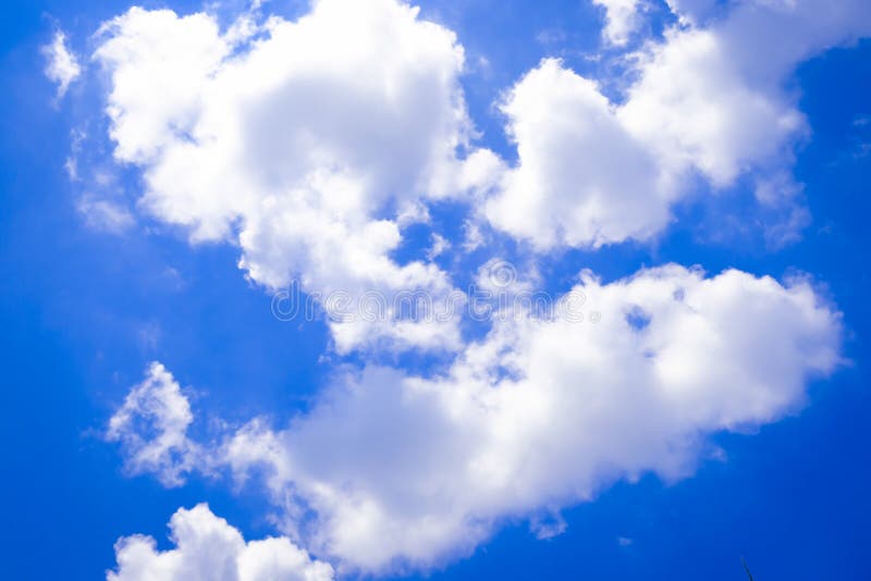 Blue Sky Background with Clouds Stock Photo - Image of cloud, beauty ...