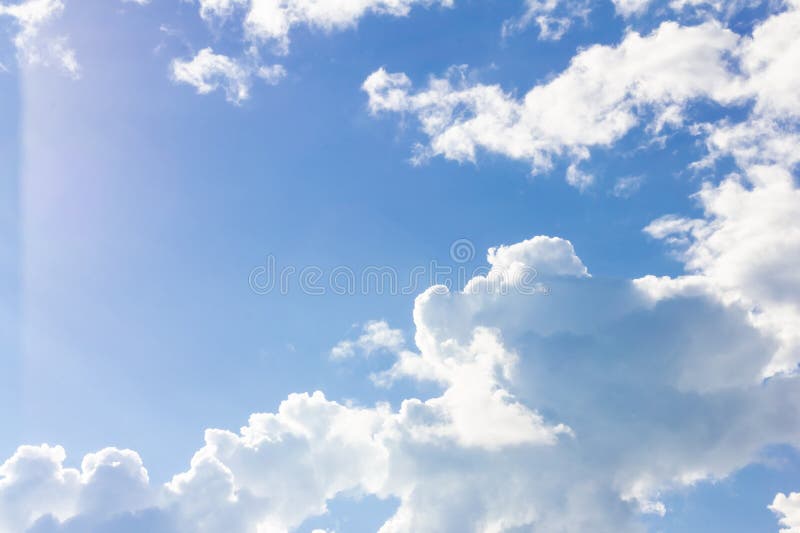 Blue Sky Background with Clouds. Clouds on a Clear Day Stock Photo ...
