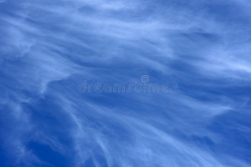 Blue Sky wispy clouds stock photo. Image of heaven, climate - 186452590