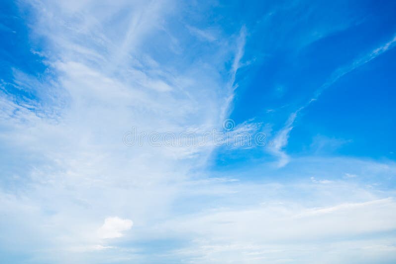 Blue Sky Background Texture with White Clouds. Stock Photo - Image of ...