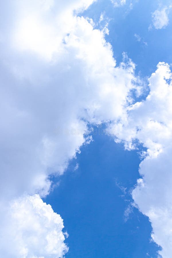 Blue Sky Background with Tiny Clouds. Nature Background Stock Photo - Image of weather ...