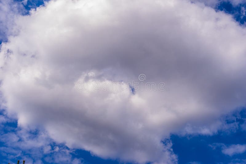 Blue Sky Background with Tiny Clouds. Panorama Stock Photo - Image of ...