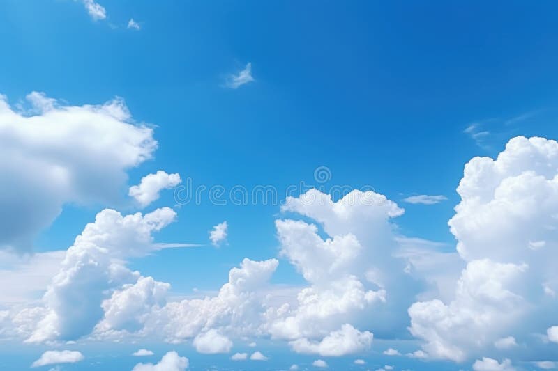 Blue Sky Background with Tiny Clouds Wallpaper Stock Illustration - Illustration of beautiful ...