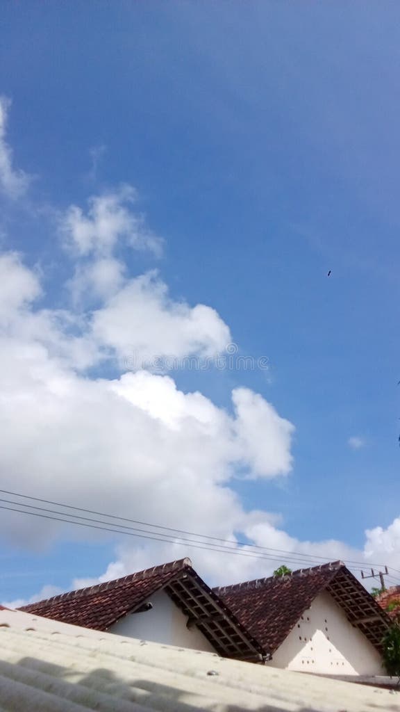 Blue Sky Background with Very Bright Clouds in the Morning Stock Image - Image of morning, blue ...
