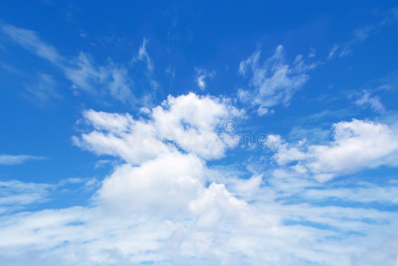 A Wide Beautiful Blue Skies Background with White Clouds Stock Photo ...
