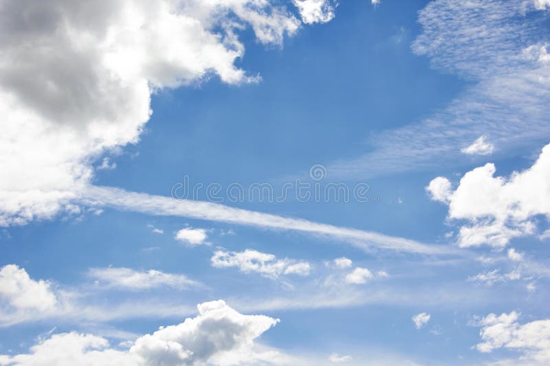 Bright Blue Sky with Heavy Cloud Structure Stock Image - Image of ...