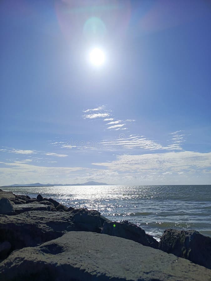 Blue Sky, Beach Syiah Kuala Stock Image - Image of blue, kuala: 321919237