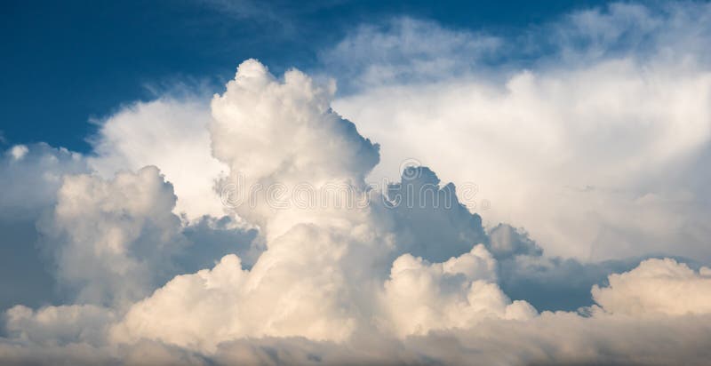 Blue Sky with Beautiful Big Clouds Stock Photo - Image of space ...