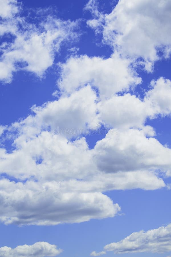Blue Sky with Beautiful Clouds Stock Image - Image of season, life ...