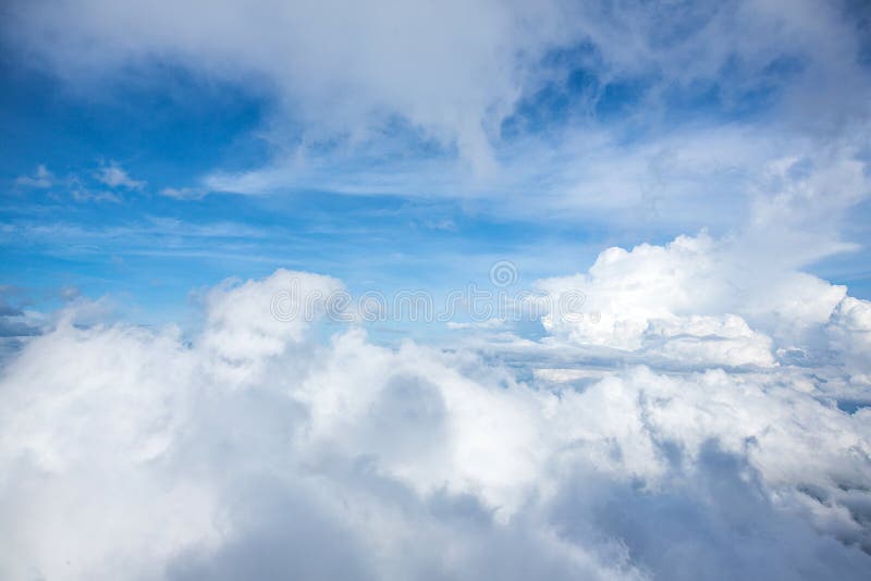 Blue Sky and Beautiful Clouds Shape. Image for Background and Wallpaper ...