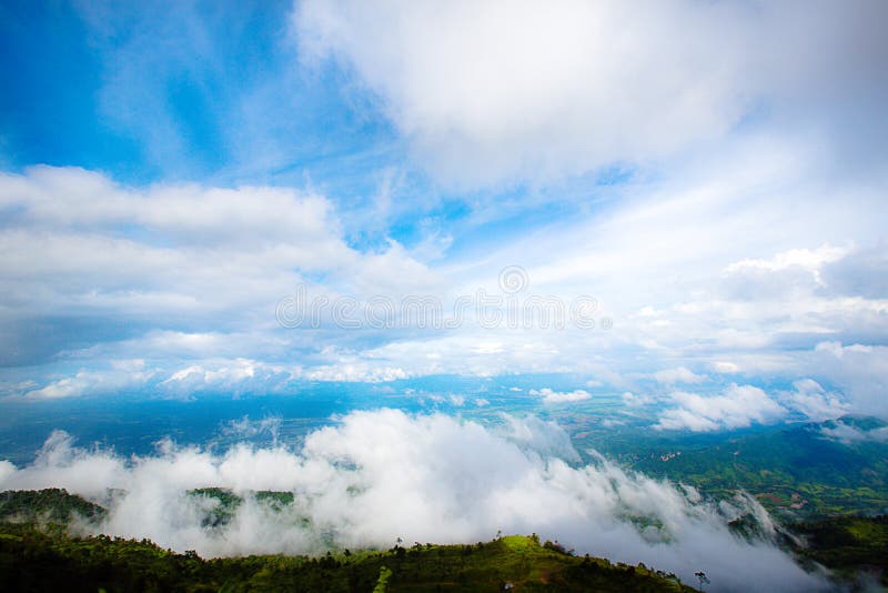 Blue Sky and Beautiful Clouds Shape. Image for Background and Wallpaper ...