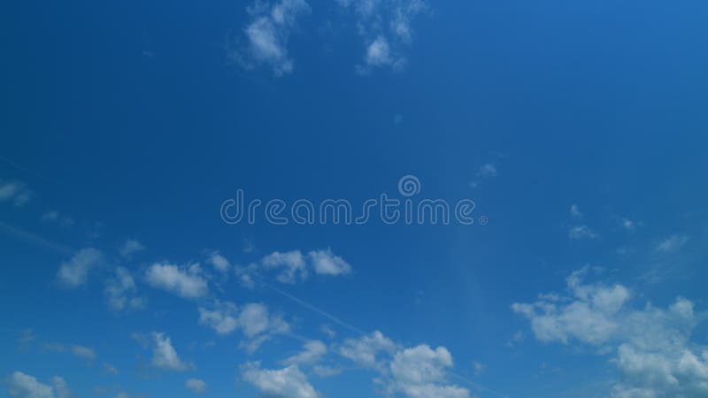 Blue Sky with Beautiful on Different Layers Clouds. Beautiful Sunny ...