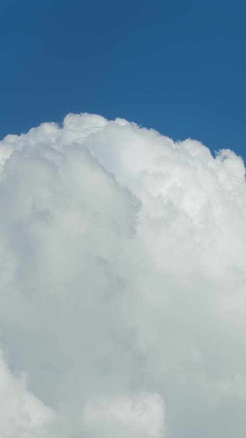 Blue Sky with Beautiful Natural White Clouds. Panorama Blue Sky with ...