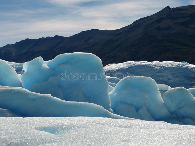 Blue sky and blue ice stock image. Image of freezing - 51712903