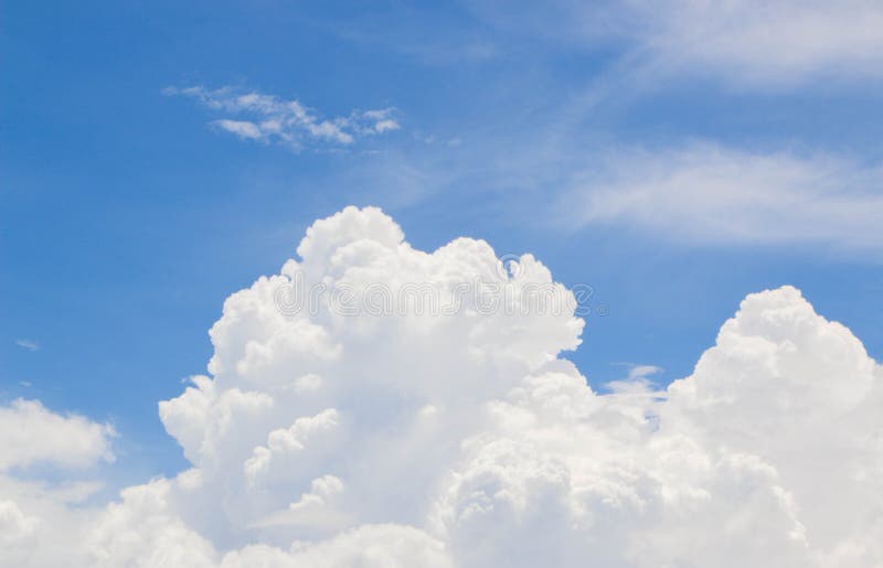 Blue Sky and Bright White Clouds Stock Image - Image of beautiful ...