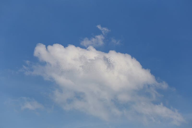 Blue Sky with Bright White Clouds in Daylight. Stock Photo - Image of ...