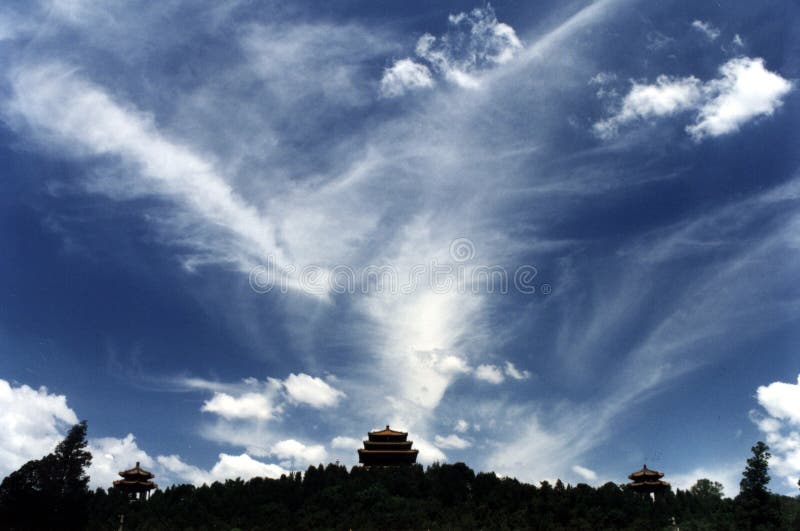 Blue Sky and Chinese Temple Stock Photo - Image of calm, peking: 1532906