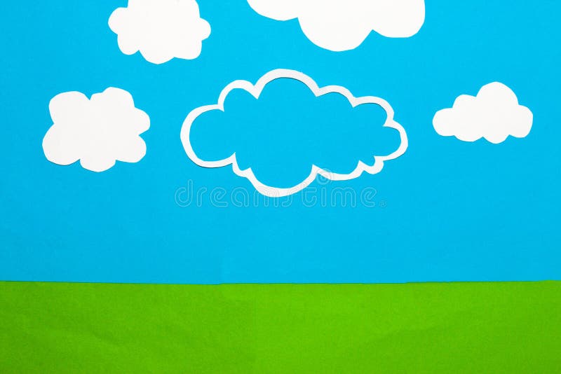 Blue Sky with Cloud As Copy Space, More Clouds Around, the Sky is and ...