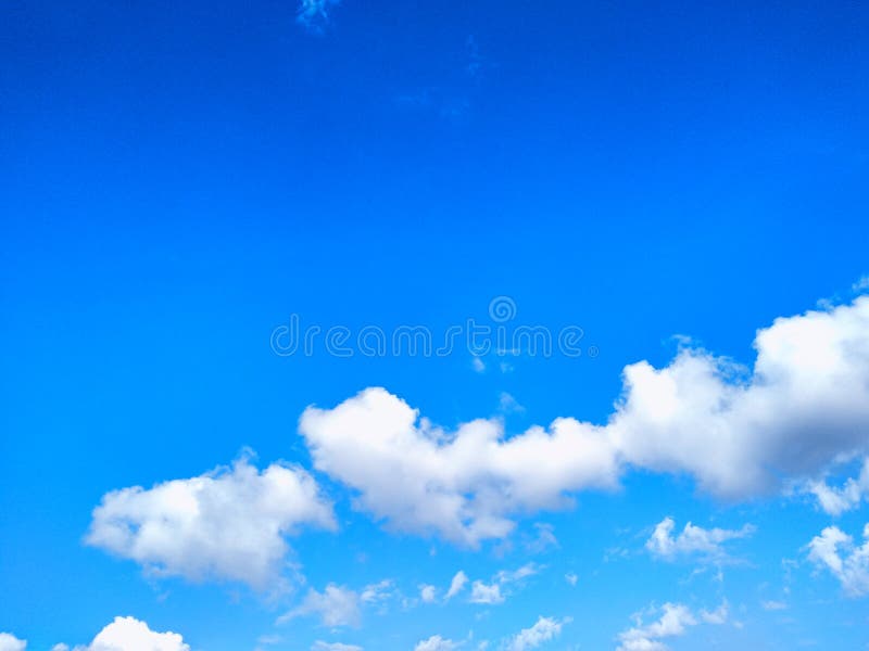 Blue Sky with Cloud Background. Overcast Texture. Selective Focus. Copy ...