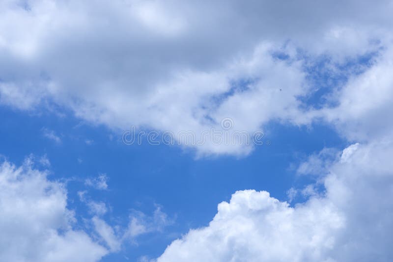Blue Sky with Cloud Background Stock Photo - Image of light ...