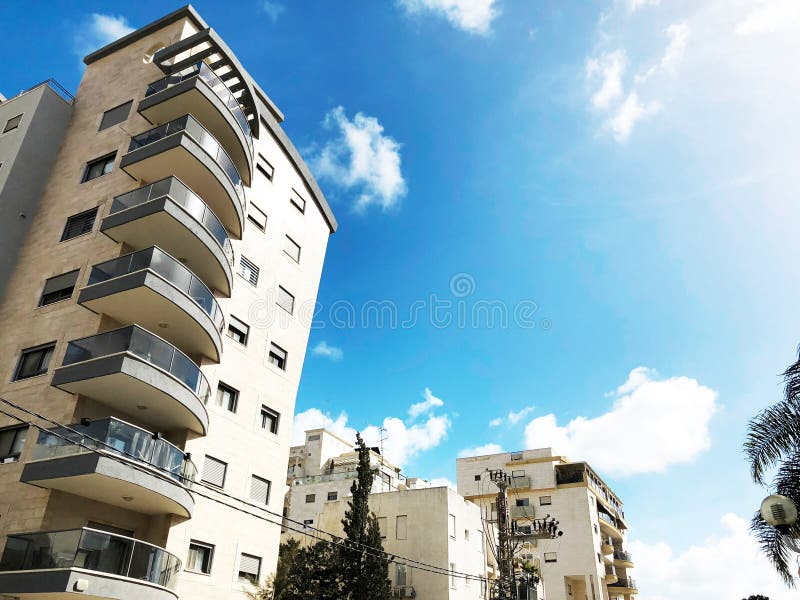 Blue Sky with Cloud with Building and Sunblue Sky with Cloud with ...