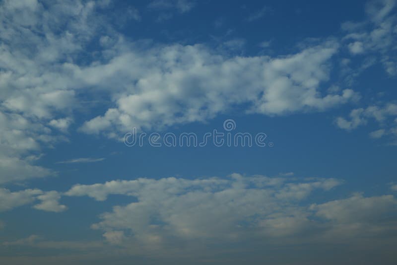 Blue Sky with Cloud. Clearing Day and Good Weather in the Morning Stock ...