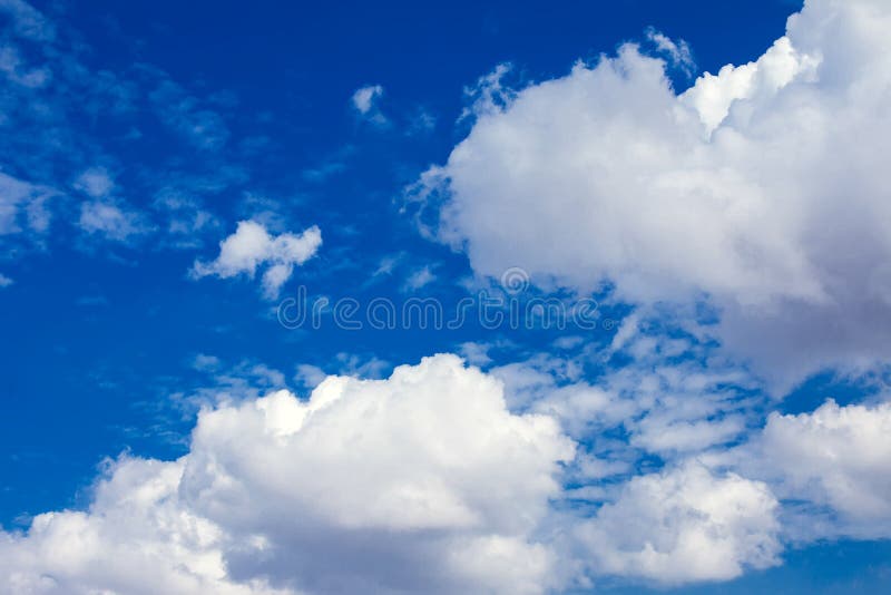 Blue Sky with Cloud. Clearing Day and Good Weather Stock Image - Image ...