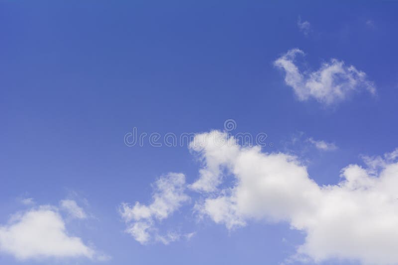 Blue Sky with Cloud and Copy Space. Clear Weather Background Stock ...