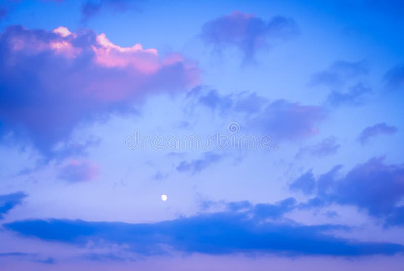 Blue Sky with Cloud in Evening before Sunset Stock Photo - Image of dark, beautiful: 54697714